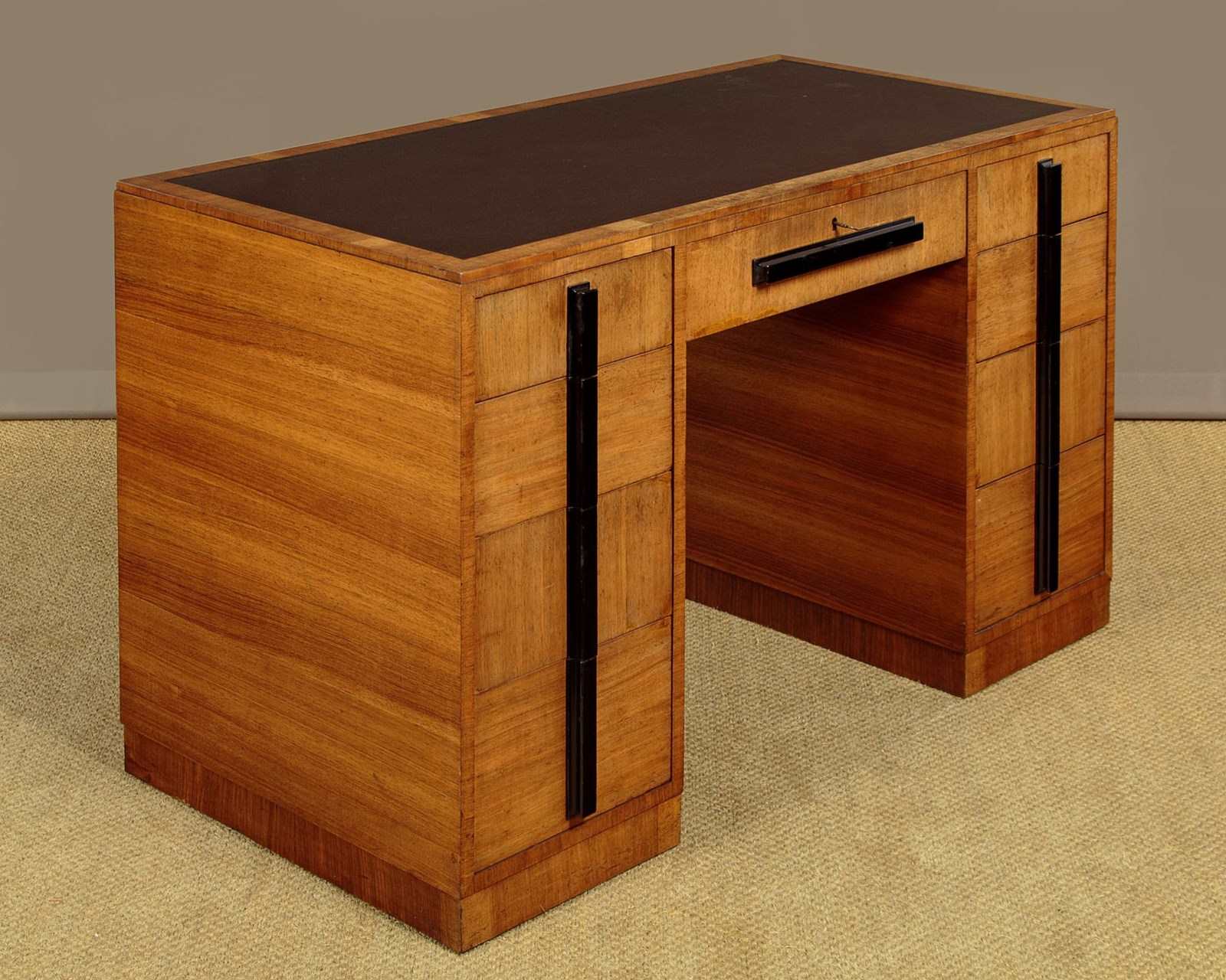 Art Deco Kneehole Desk By Waring & Gillow C.1930 - Decorative Collective