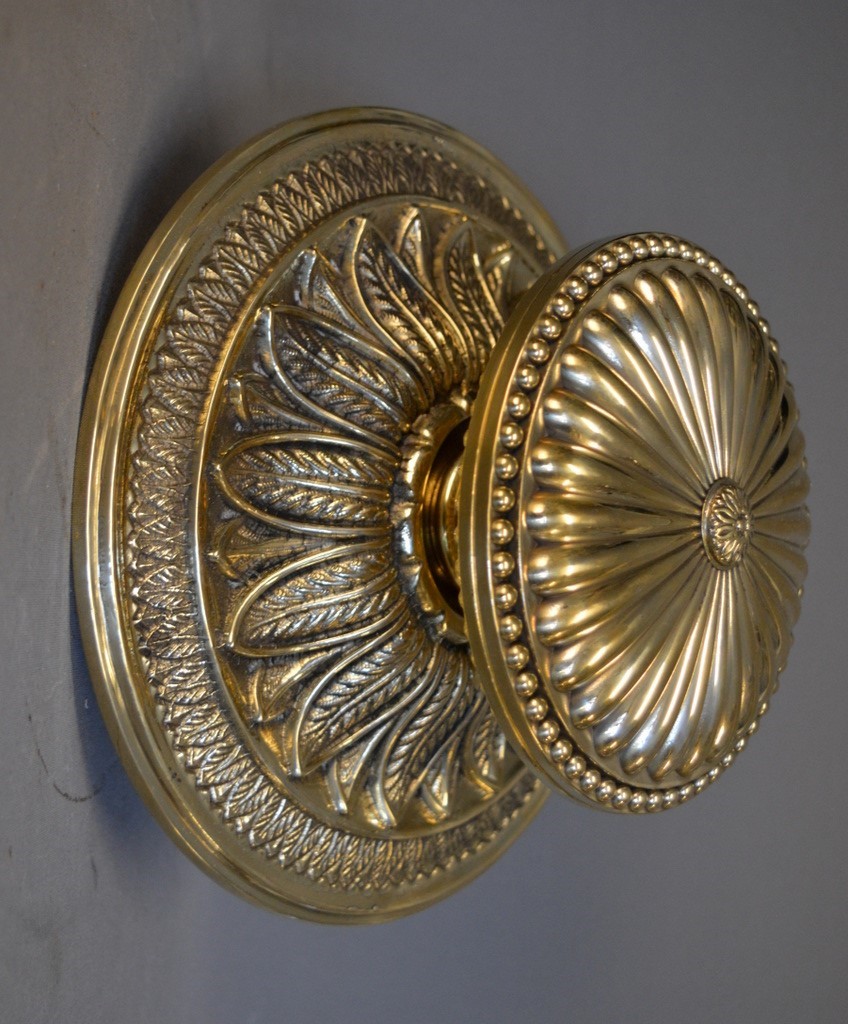 Bespoke 22cm Ø HUGE brass door knob - Decorative Collective
