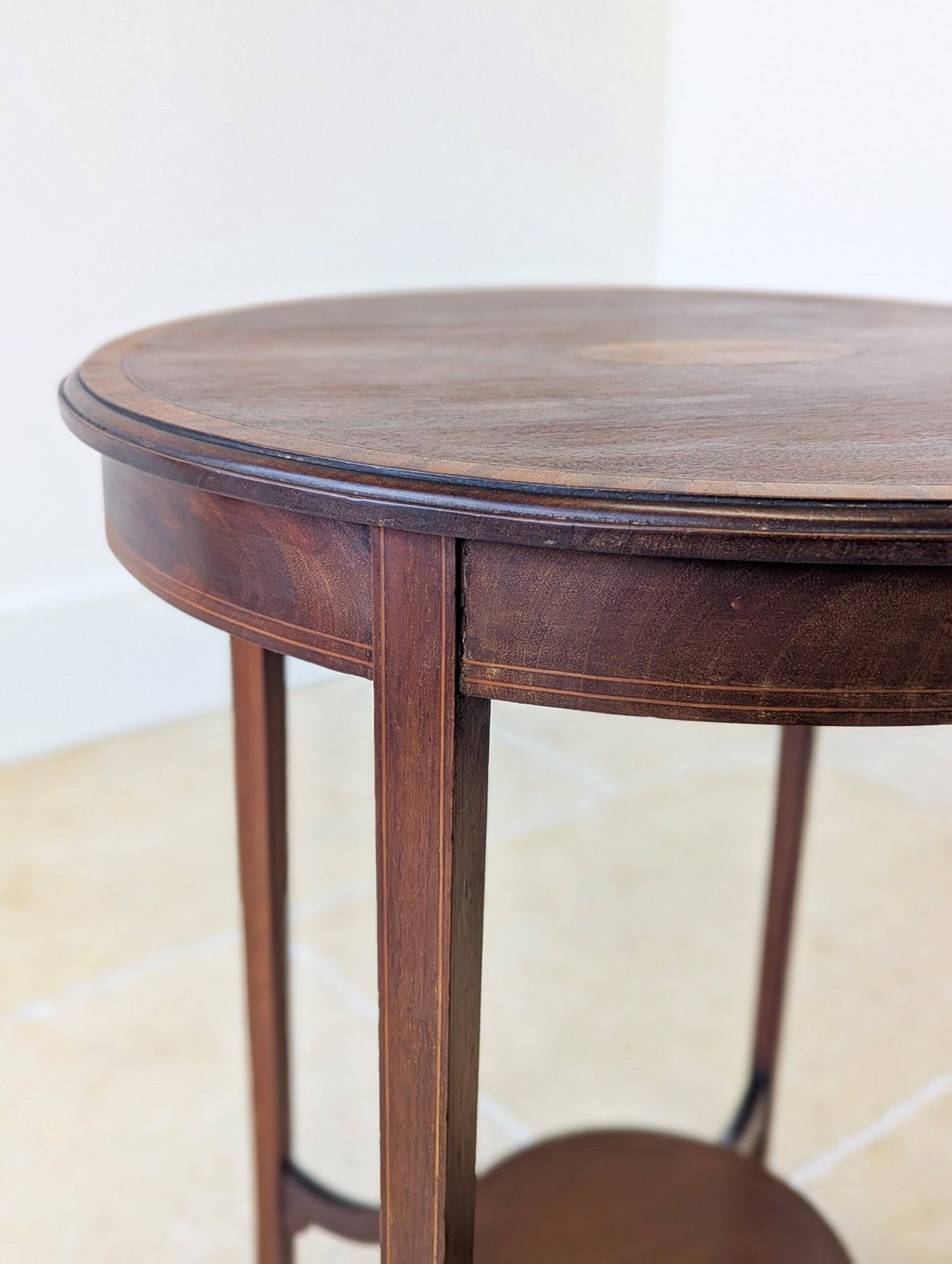 Antique Edwardian Mahogany Circular Occasional Table C.1905 ...